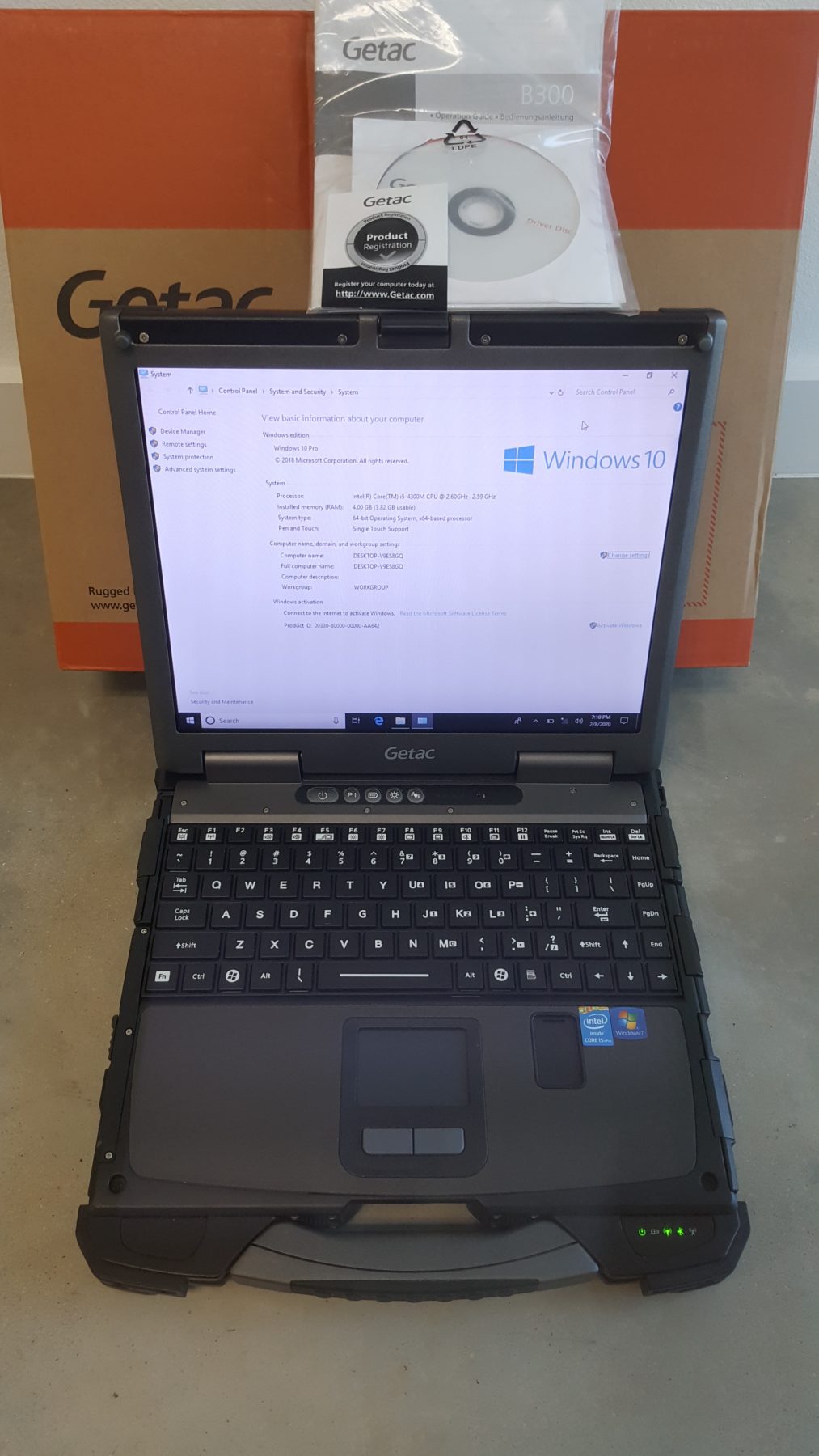 Getac B300 New in Box Laptops - Custom Rugged Laptops